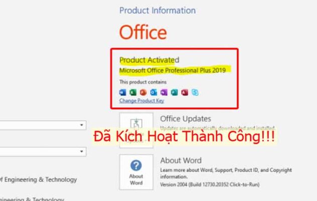 [Chia Sẻ] Danh Sách Key Office 2019 mới nhất 2026